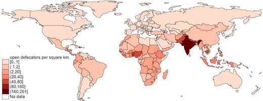 New Maps: Which country has the most open defecation in the world? | r ...