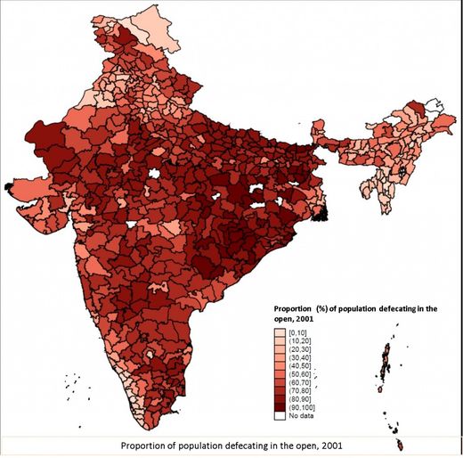 More Maps: Did open defecation really decline in India between 2001 and ...